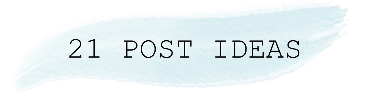 21 bookish post ideas for 2021 – Lost in the Story